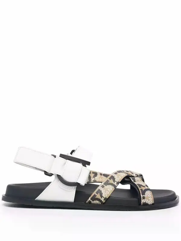 FERRAGAMO Open-toe Buckled Sandals - White