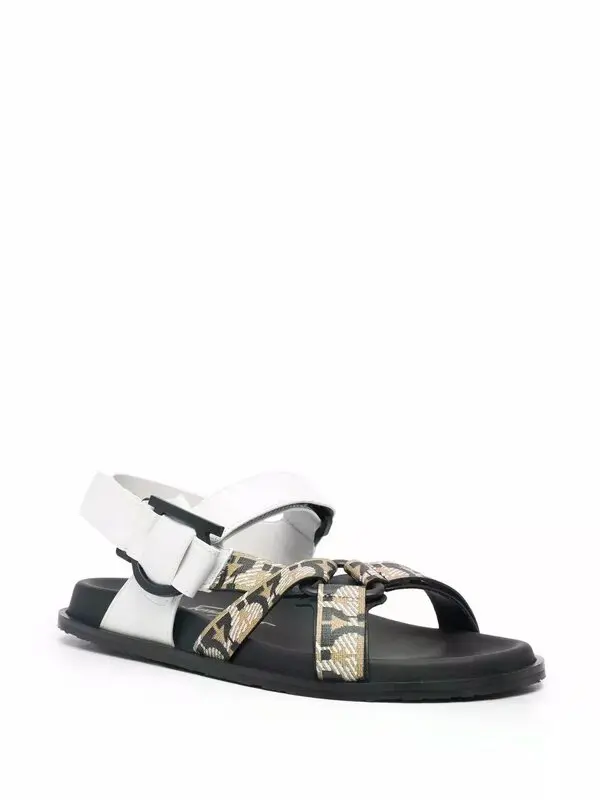FERRAGAMO Open-toe Buckled Sandals - White