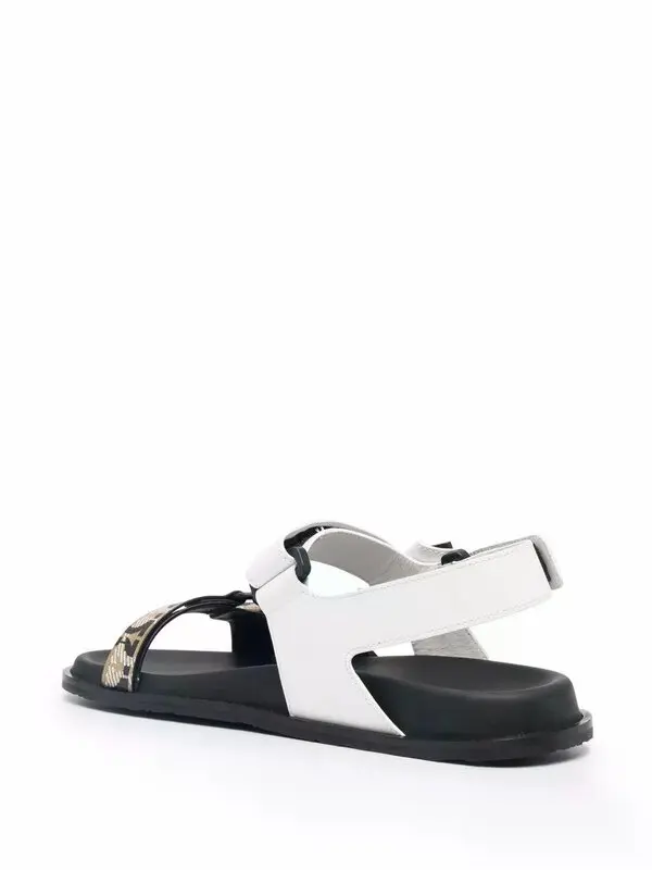 FERRAGAMO Open-toe Buckled Sandals - White