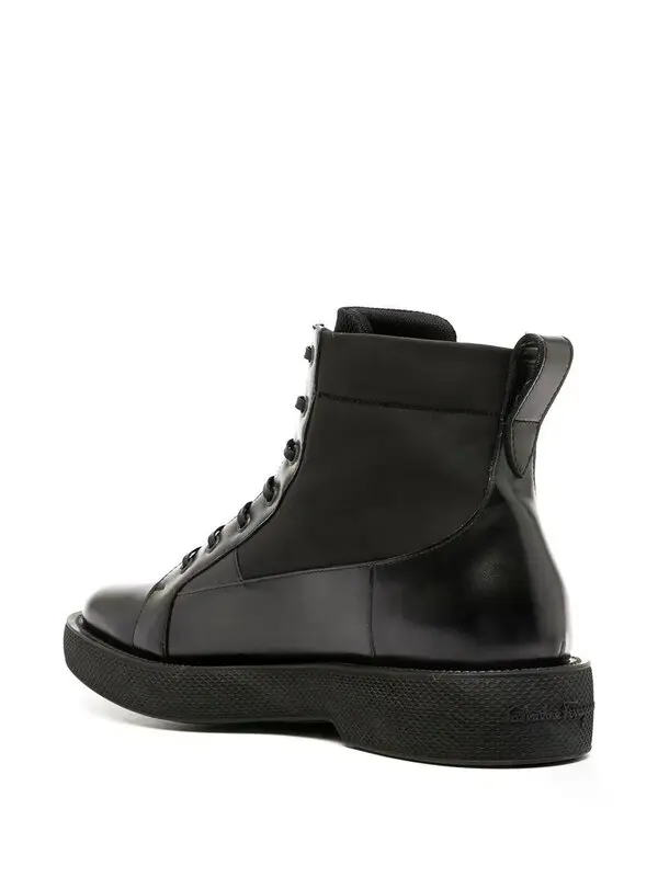 FERRAGAMO Paul Lace-up Biker Boots