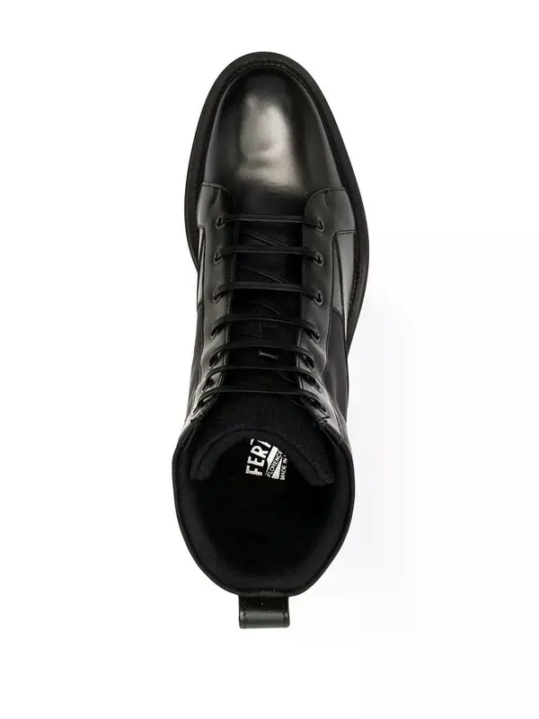 FERRAGAMO Paul Lace-up Biker Boots