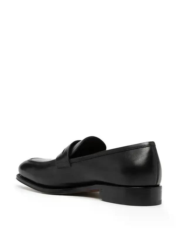 FERRAGAMO Tramezza Leather Penny Loafers