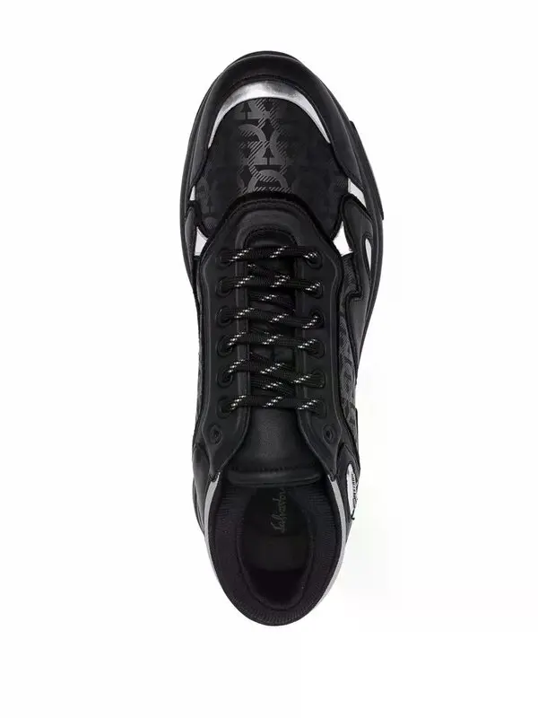 FERRAGAMO Gancini Print Low-top Sneakers