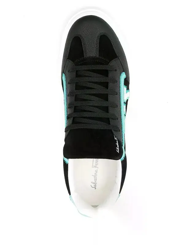 FERRAGAMO Borg Low-top Sneakers - Black