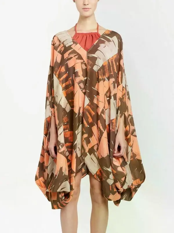 FERRAGAMO Palm-print Beach Cover-up