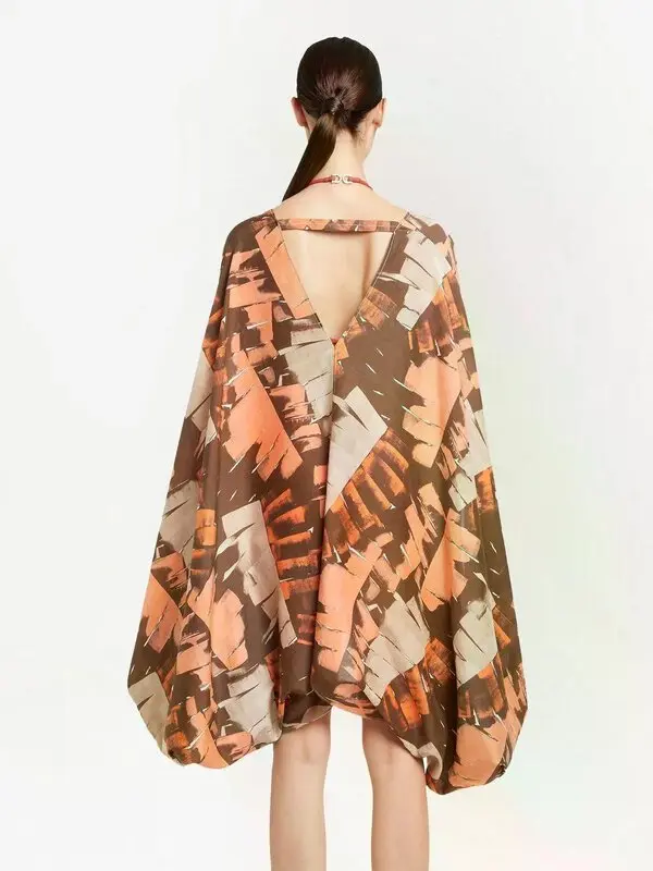 FERRAGAMO Palm-print Beach Cover-up