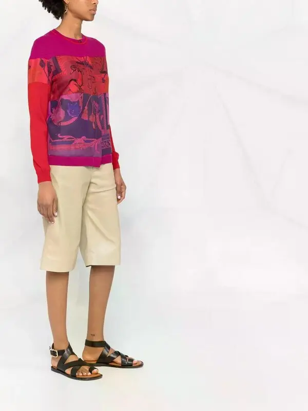 FERRAGAMO Heritage-print Panelled Cardigan