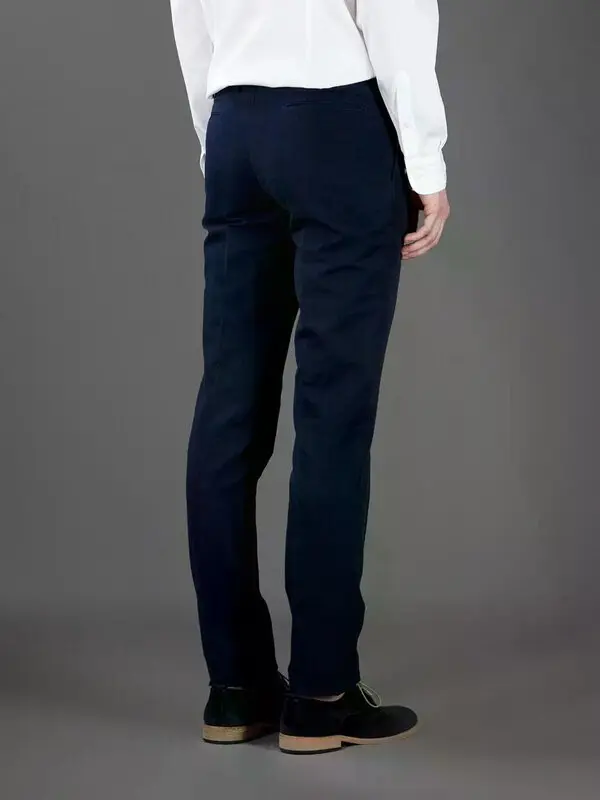Incotex Straight Leg Linen-cotton Trousers
