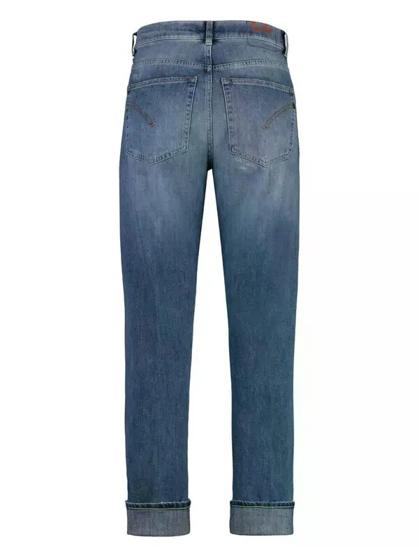 DONDUP Distressed Cuffed Regular Jeans