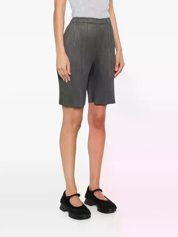 Issey Miyake Elasticated-waist Pleated Shorts