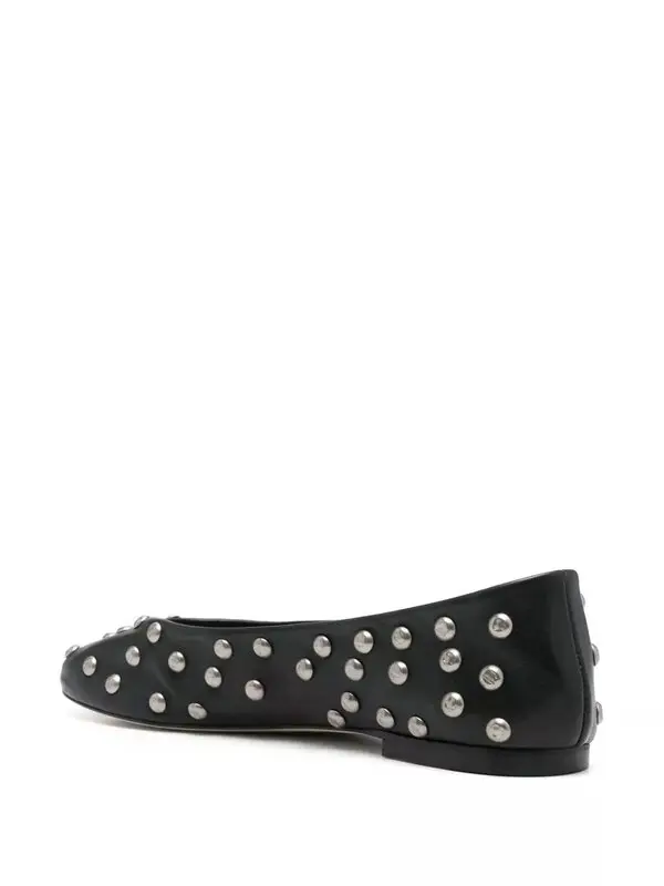 Gimaguas Stud-embellished Ballet Flats - Black