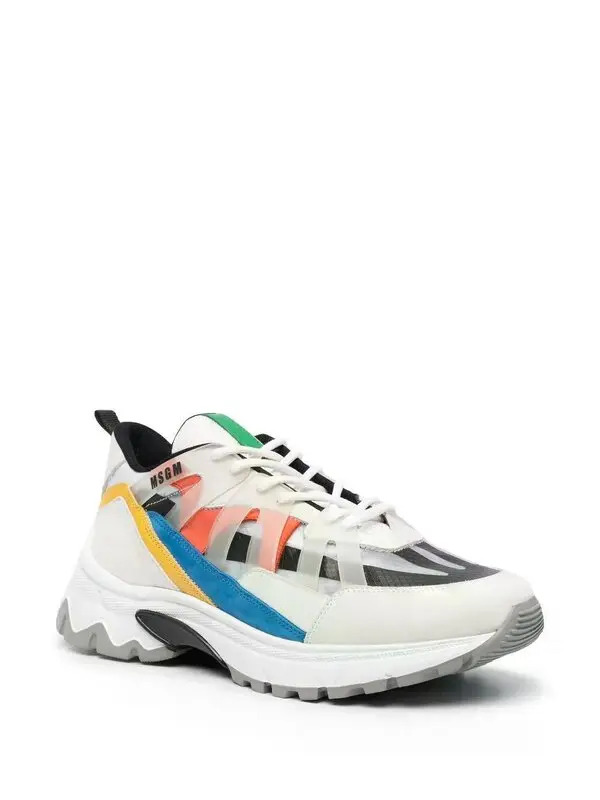 MSGM Panelled Low-top Sneakers