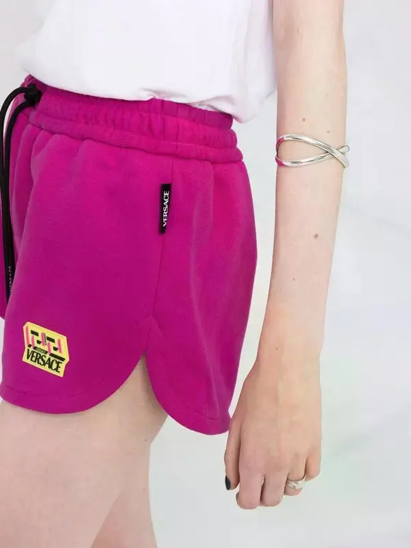 Versace Logo-patch Track Shorts