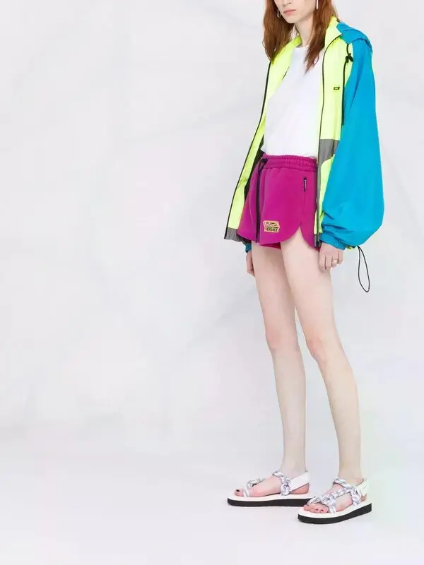 Versace Logo-patch Track Shorts