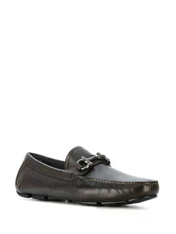 FERRAGAMO Gancio Horsebit Loafers - Brown