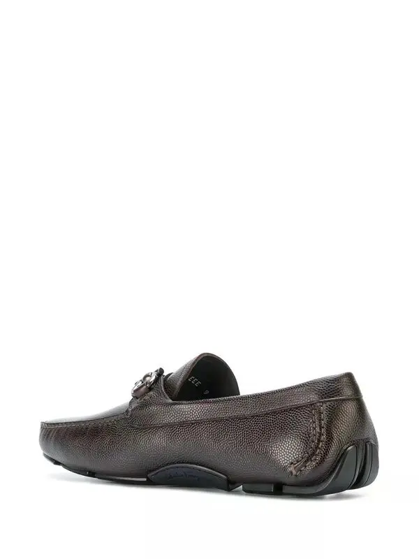 FERRAGAMO Gancio Horsebit Loafers - Brown