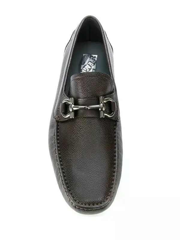 FERRAGAMO Gancio Horsebit Loafers - Brown