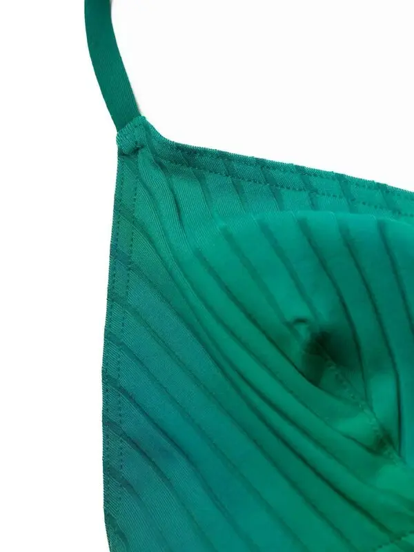 ERES Ribbed Triangle Bikini Top - Green