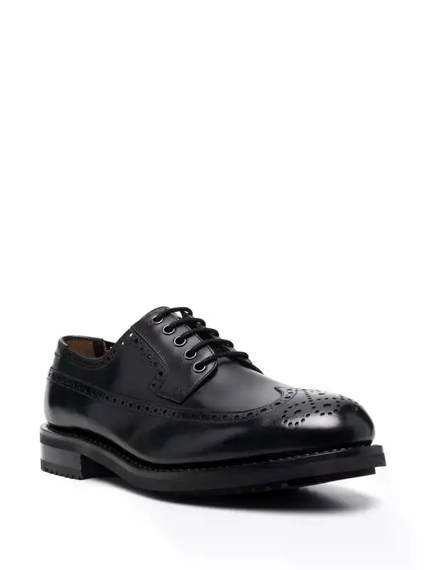 FERRAGAMO Marcus Perforated Derby Shoes