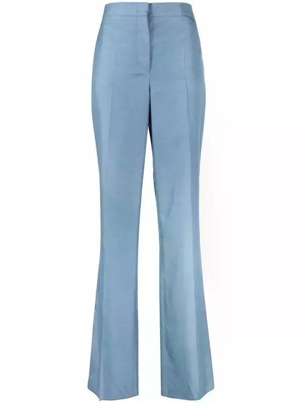 FERRAGAMO High-waisted Silk Trousers