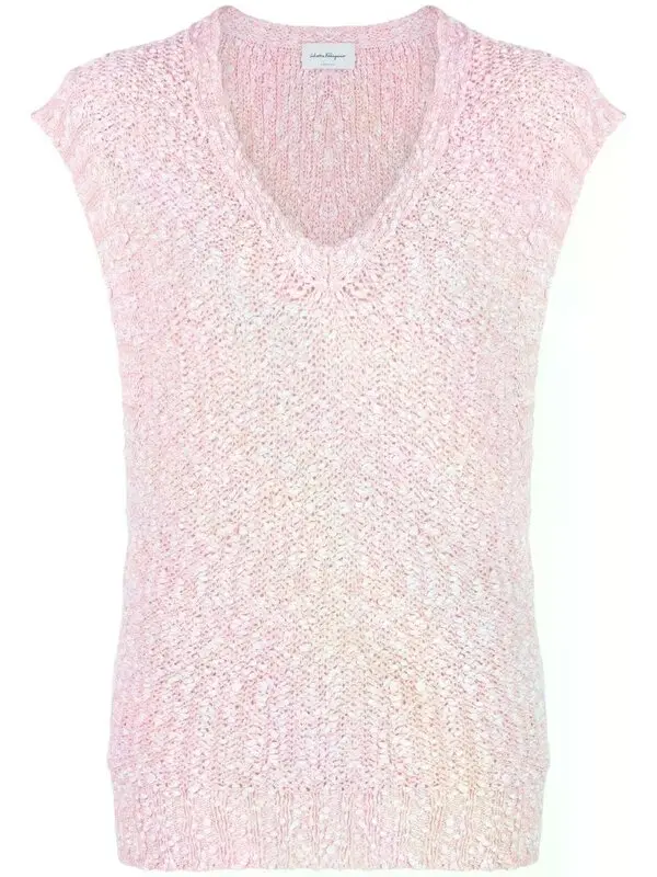 FERRAGAMO Knitted Bouclé Top