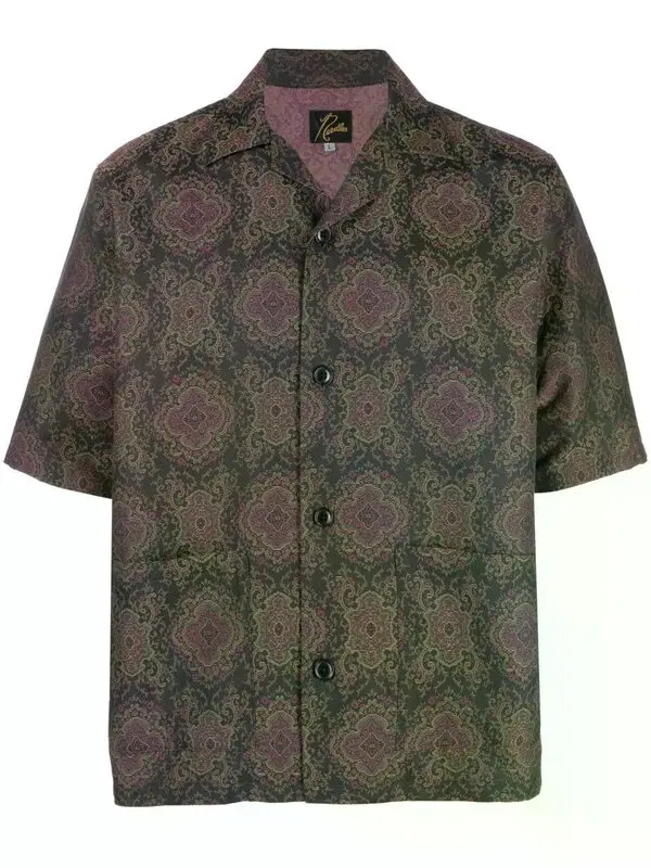 Needles Geometric-pattern Short-sleeved Shirt