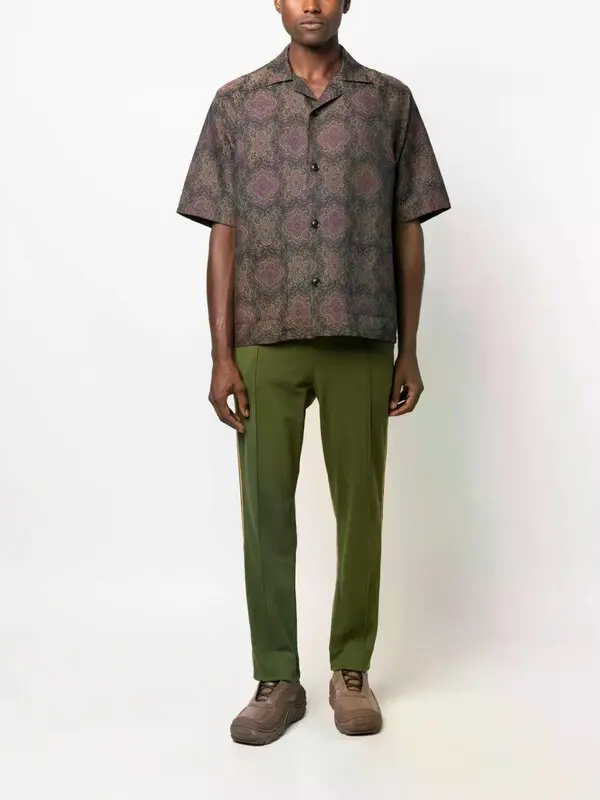 Needles Geometric-pattern Short-sleeved Shirt