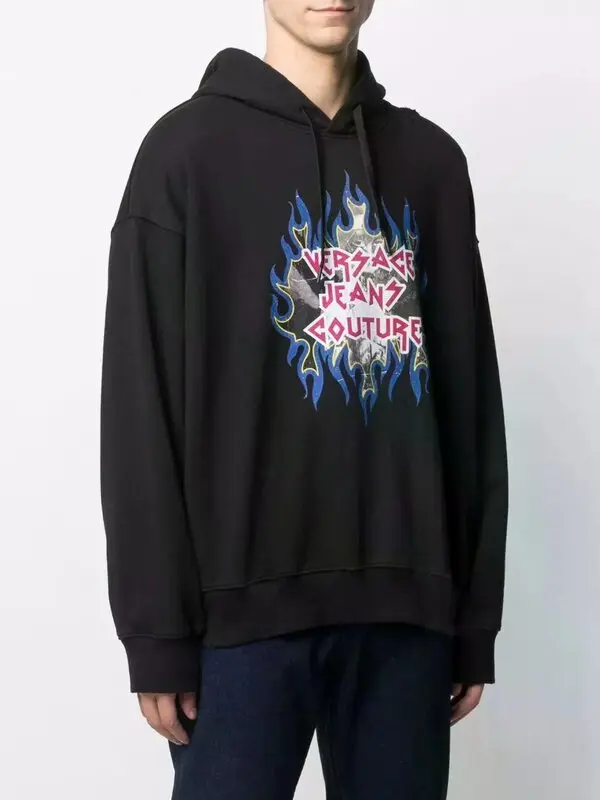 Versace Rock Logo-print Hoodie