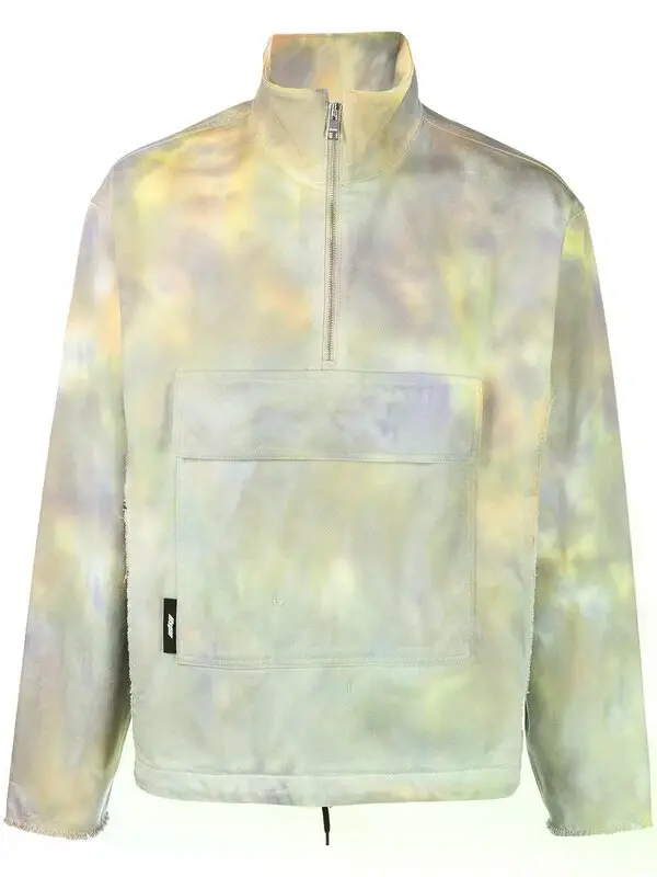 MSGM Tie-dye Half-zip Sweatshirt