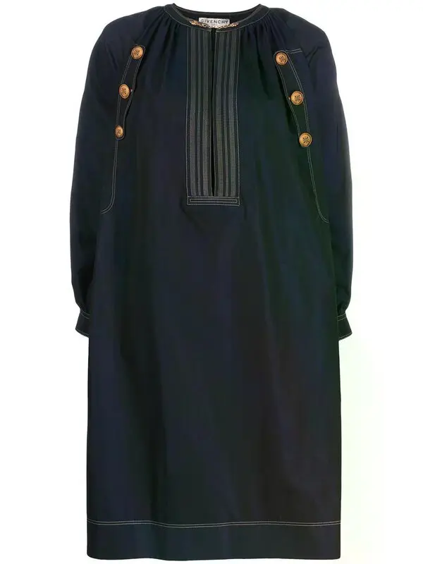 Givenchy Button-detailed Poplin Dress