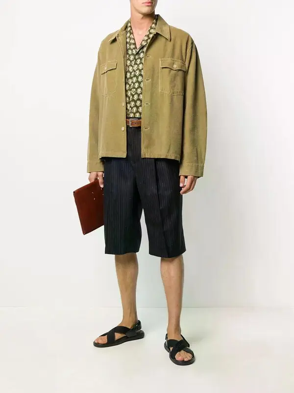 FERRAGAMO Striped Tailored Shorts