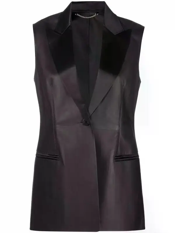 FERRAGAMO Tailored Leather Blazer