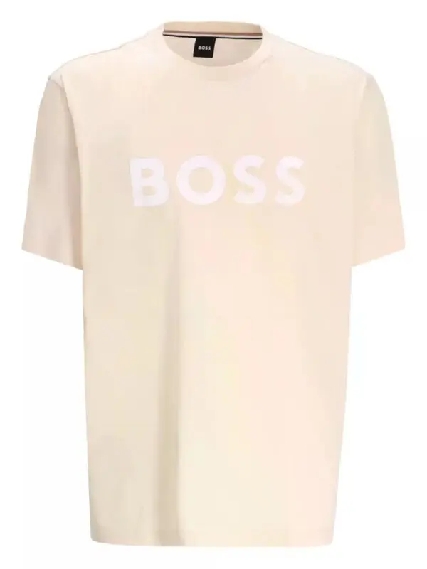 BOSS Logo-print T-shirt - Neutrals