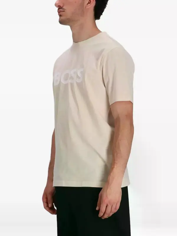 BOSS Logo-print T-shirt - Neutrals