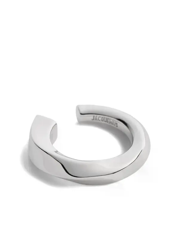 Jacquemus Logo-engraved Ring - Silver