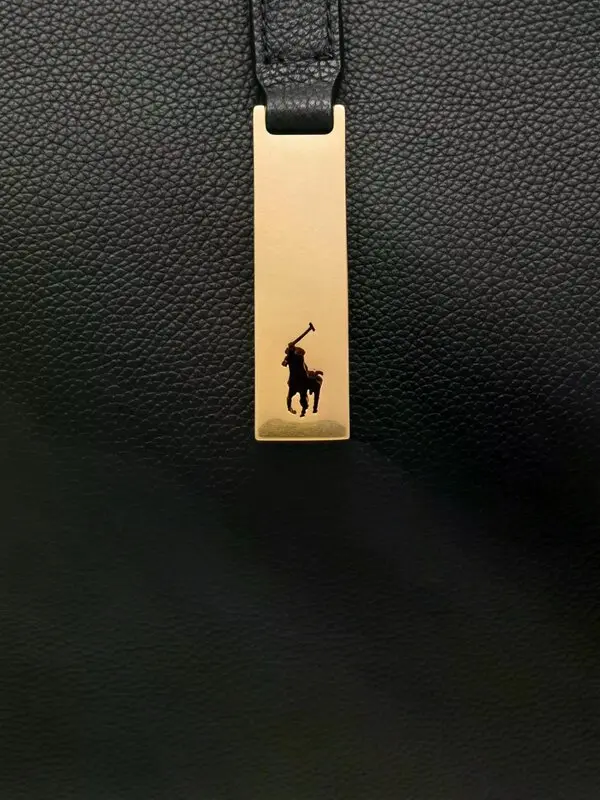 Polo Ralph Lauren Polo Id Leather Tote Bag