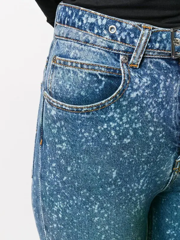 MSGM Paint-splattered Slim-fit Jeans