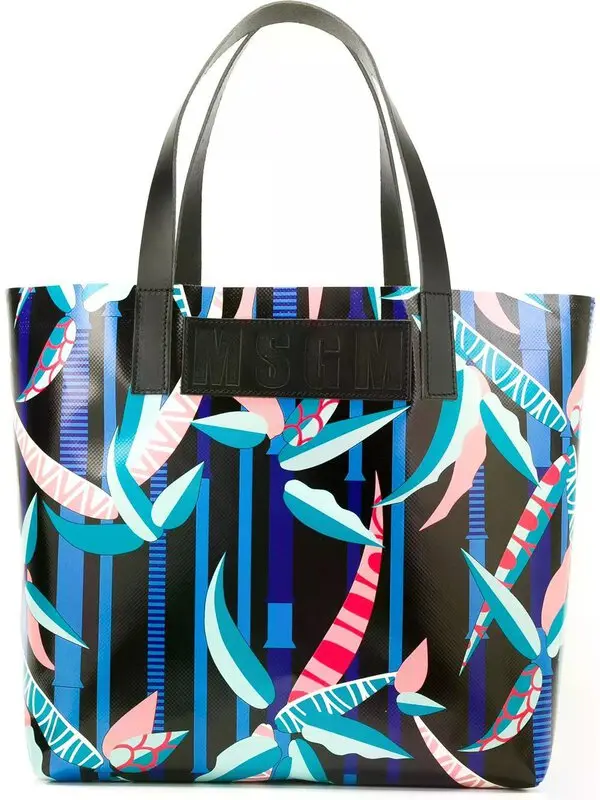 MSGM Graphic Print Tote