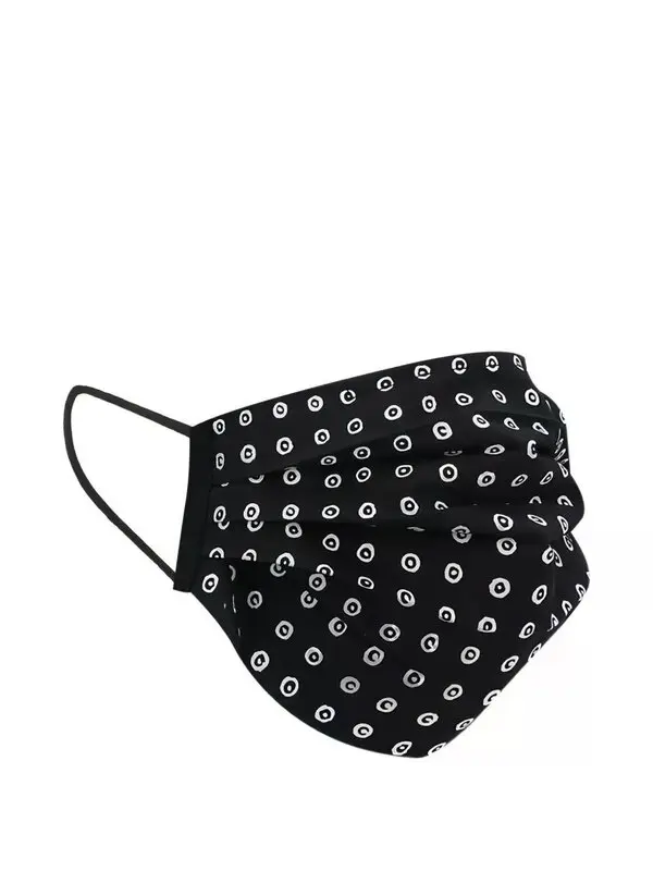 10 CORSO COMO Circle-print Face Mask - Black