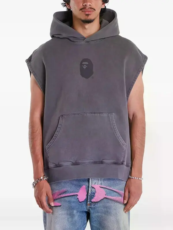 A BATHING APE Sleeveless Hooded Sweatshirt
