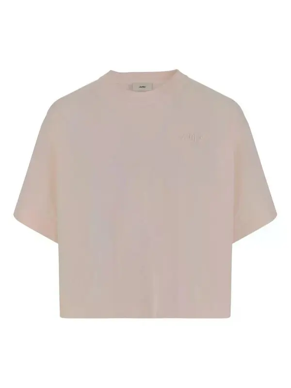 AUTRY Embroidered Logo T-shirt - Pink