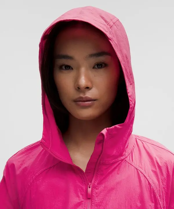 Lululemon Hood-lite Relaxed-fit Jacket - Raspberry Coulis