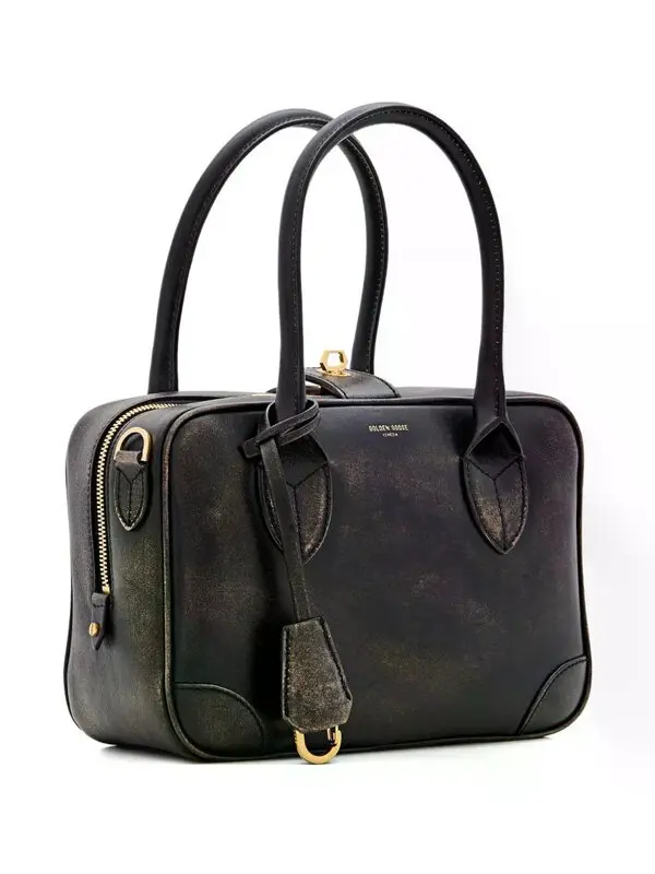 GOLDEN GOOSE Vita Top-handle Leather Bag - Black