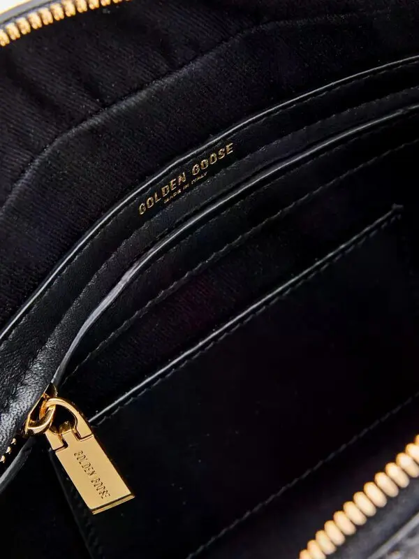 GOLDEN GOOSE Vita Top-handle Leather Bag - Black