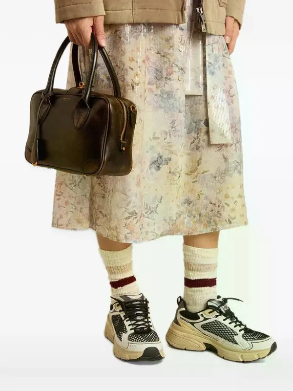 GOLDEN GOOSE Vita Top-handle Leather Bag - Black