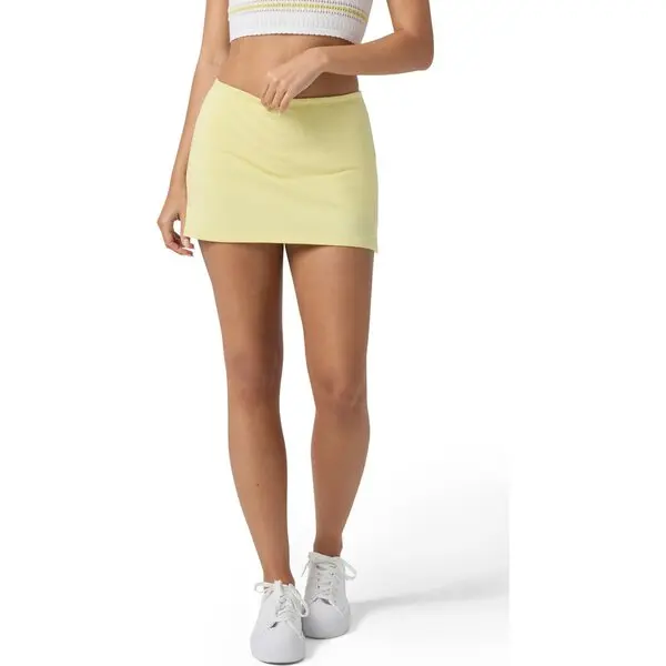 FLORENCE BY MILLS Knit Miniskirt - Yellow Iris