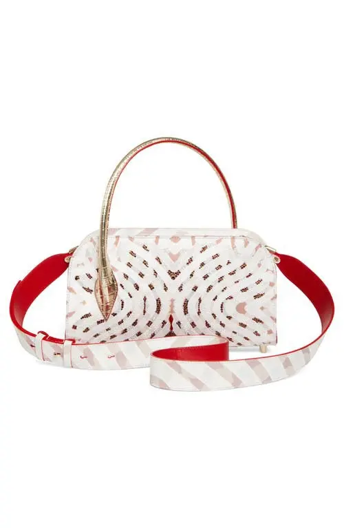 CHRISTIAN LOUBOUTIN Eloise Gaagal Grommets Baguette Bag
