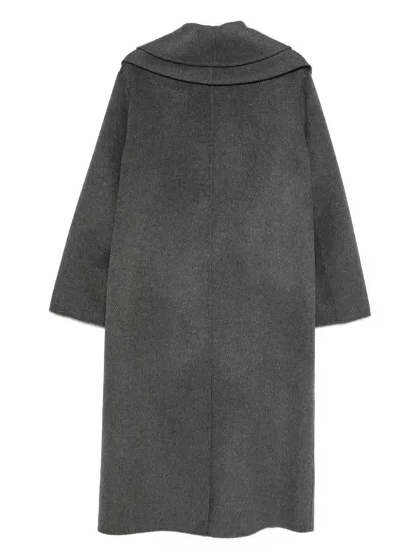 RÓHE Double-layered Scarf Coat - Grey