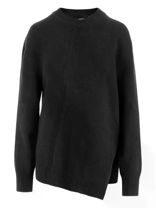 JIL SANDER Asymmetrical Ribbed Sweater