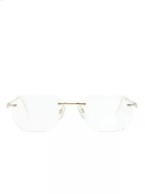Cazal 7102 Geometric-frame Glasses - Silver